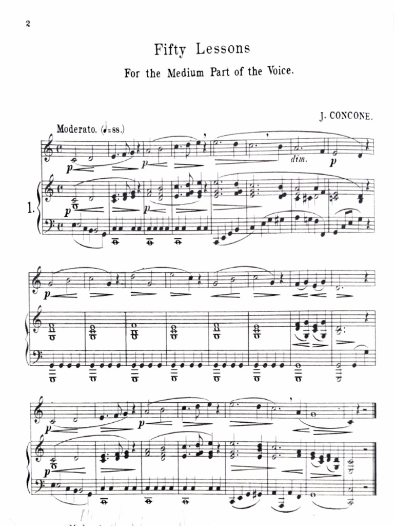 Vocalise de Concone | PDF