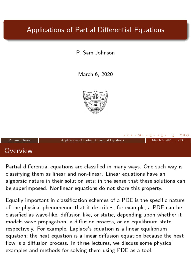 Partial Differential Equations Explained | PDF | Partial Differential ...