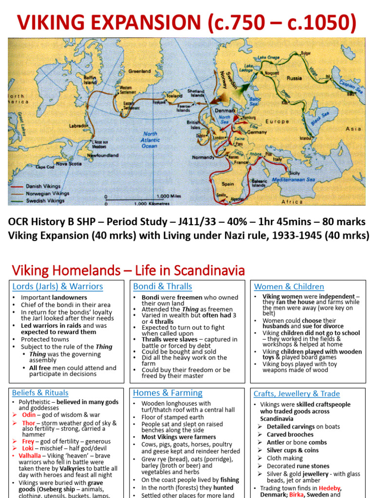 History KS4 Knowledge Organiser VIKINGS | PDF | Danelaw | Vikings