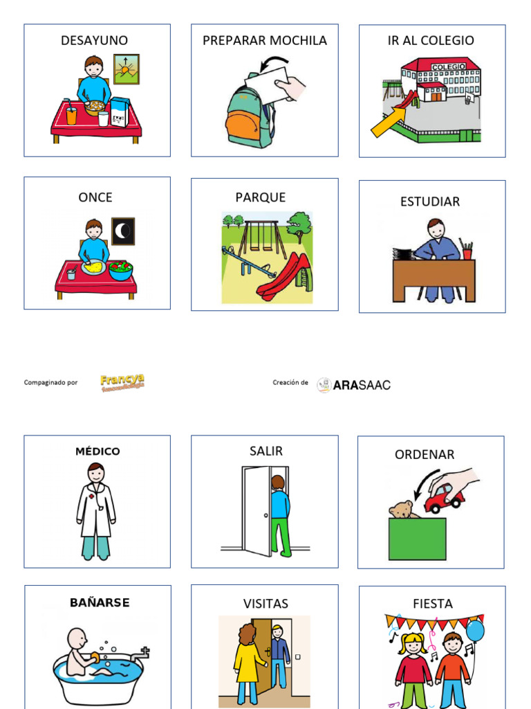 Pictograma Agendas Visuales | PDF