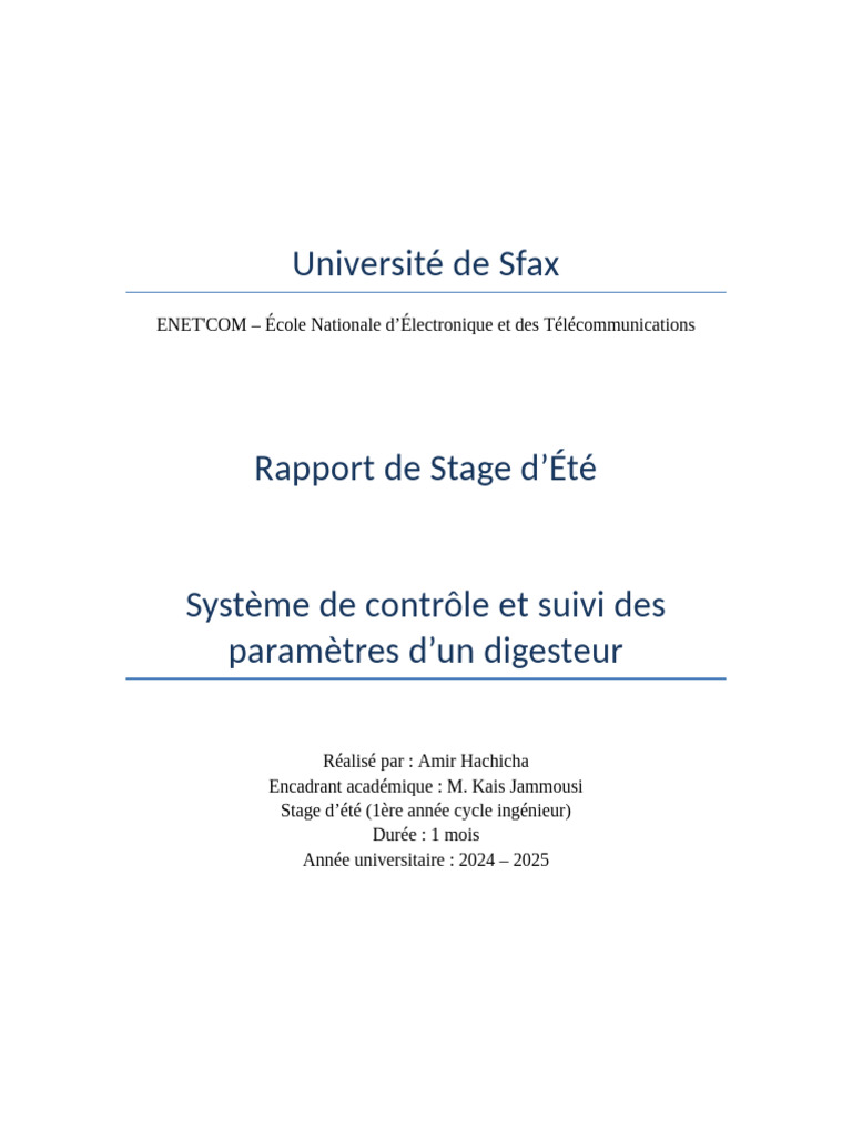 Système de contrôle d'un digesteur Arduino | PDF | Arduino | Électronique