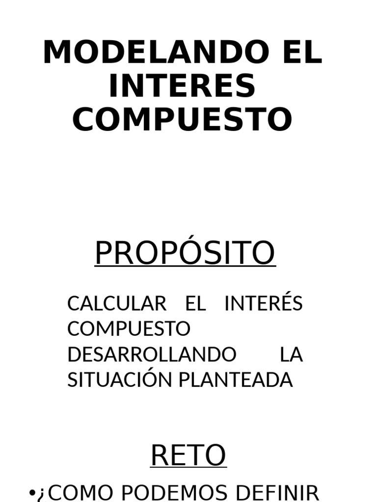 Cálculo de Interés Compuesto y Simple | PDF