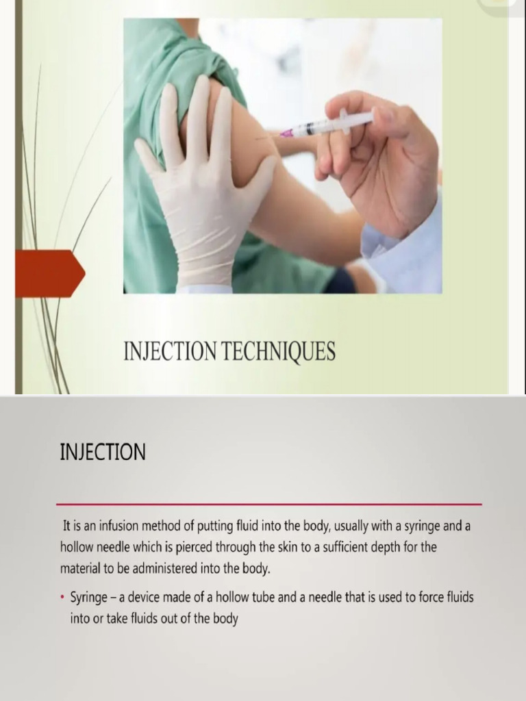 Hagir M. Injection | PDF
