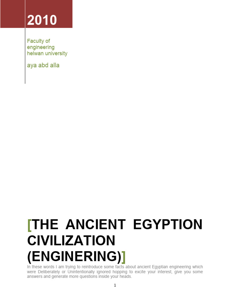 Ancient Egyptian Engineering Insights | PDF | Ancient Egypt | Pyramid
