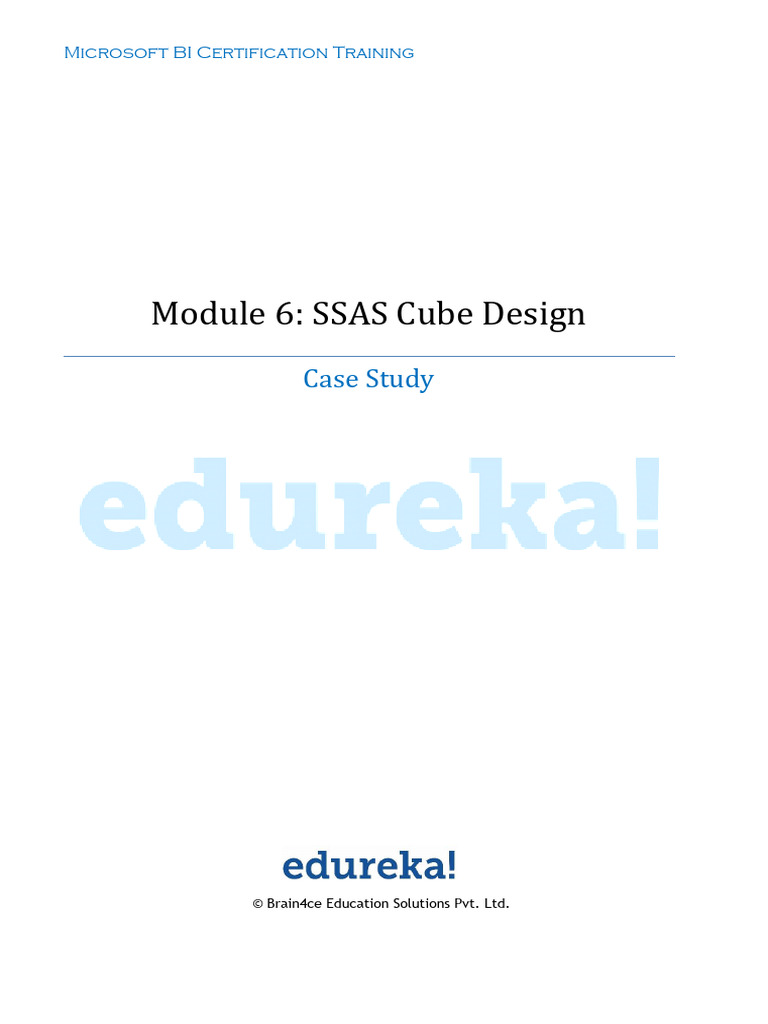 Module 6 SSAS Cube Design | PDF