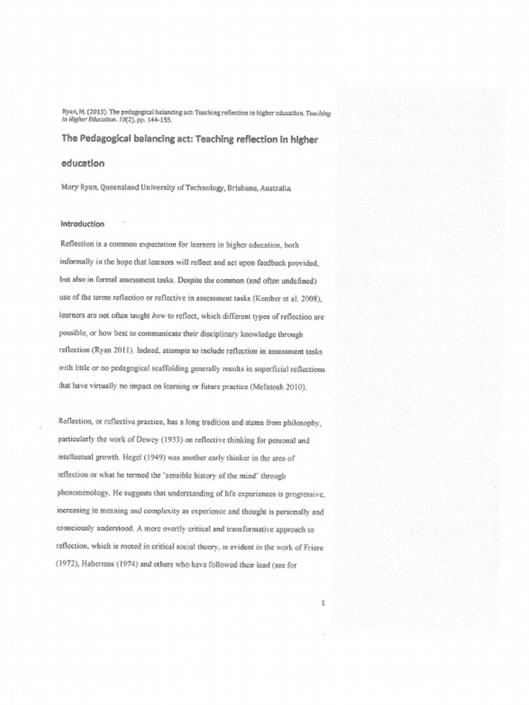 Teaching Reflection | PDF