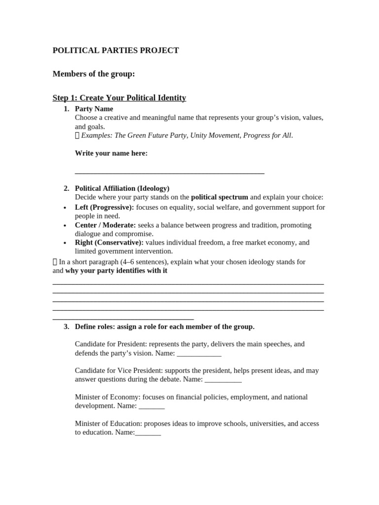 Political Parties 1 | PDF