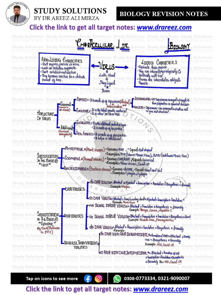 Biology Mdcat Revision Notes | PDF