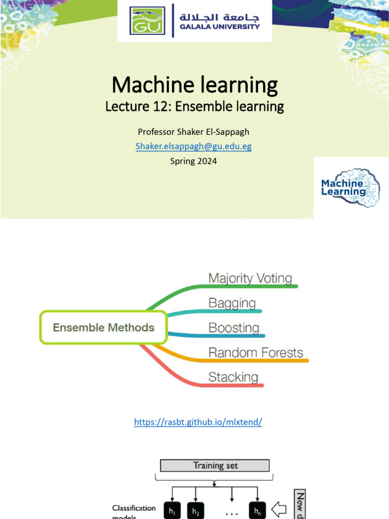 L12 Ensemble Algorithms | PDF | Statistical Classification | Applied Mathematics