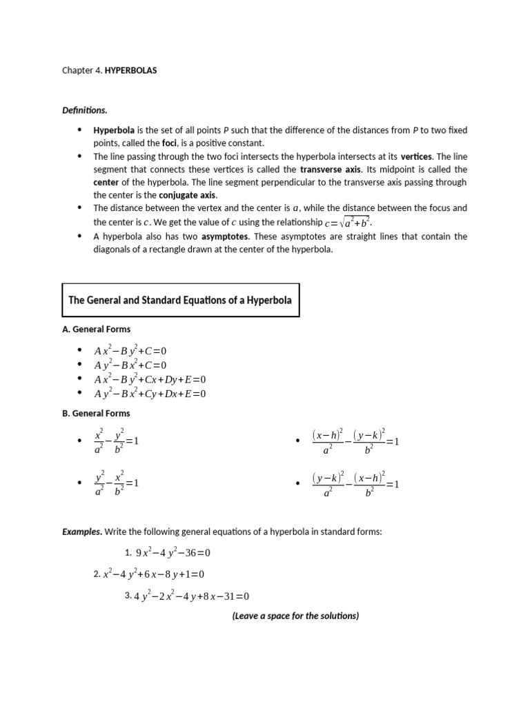 Hyperbola 074421 | PDF | Geometric Shapes | Analytic Geometry