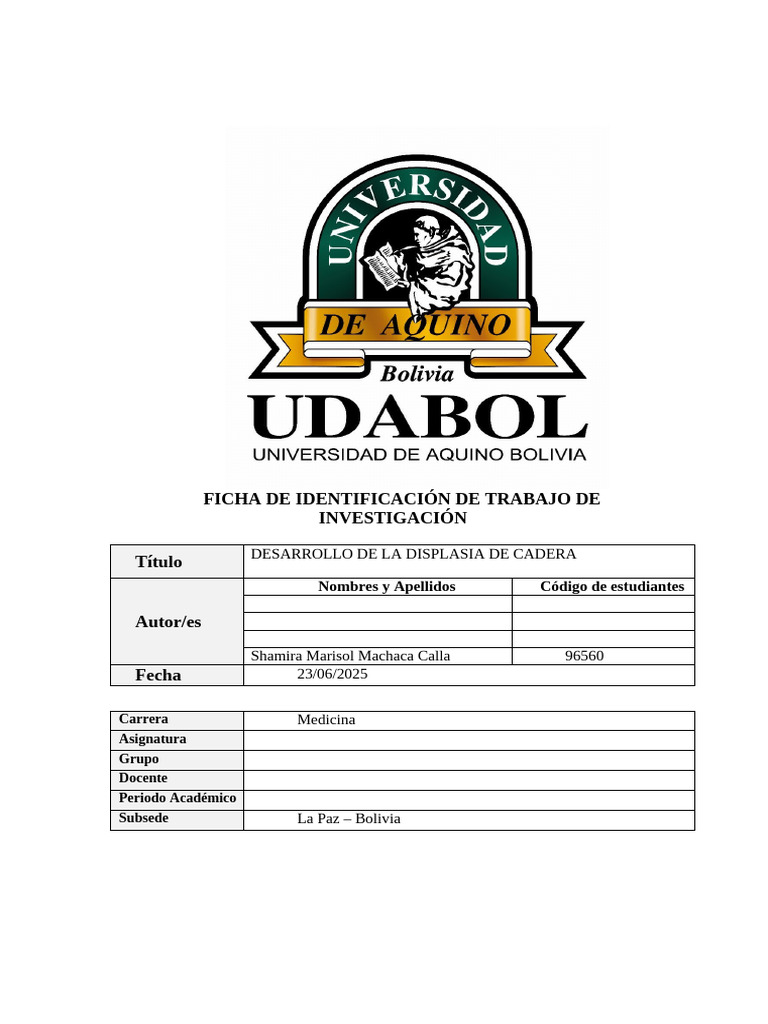 Diagnóstico y Tratamiento de Displasia de Cadera | PDF | Articulación ...
