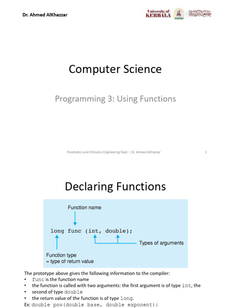 Programming 3 - Using Functions | PDF | Trigonometric Functions | Integer (Computer Science)