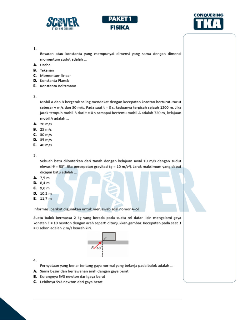 7.TKA FISIKA_1 | PDF