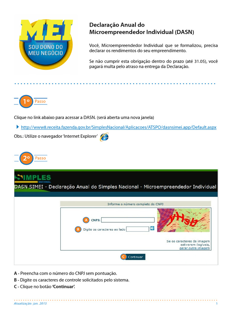 Guia da DASN para Microempreendedores | PDF | Transporte público