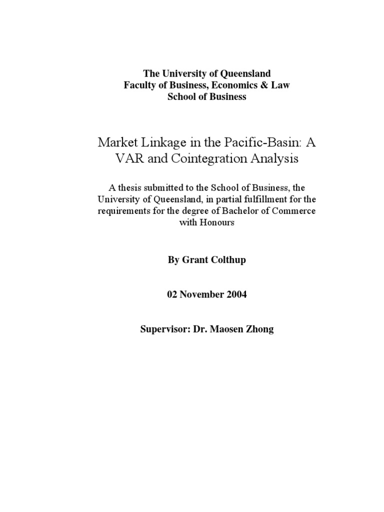 Grant Colthup Thesis | Download Free PDF | Financial Markets | Thesis
