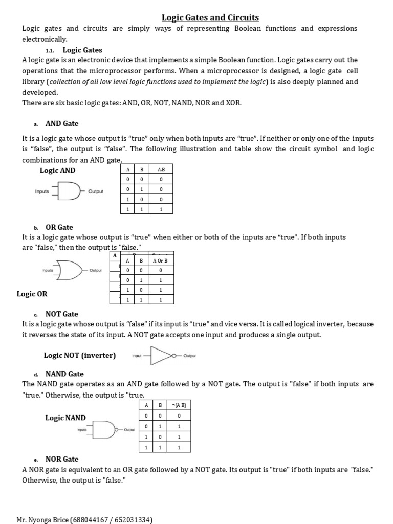 Logic Gates and Circuits USS | PDF | Logic Gate | Computer Engineering