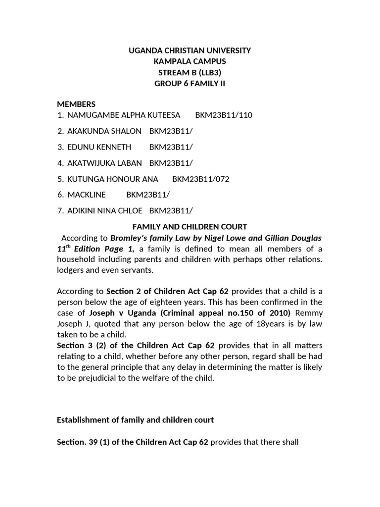Family and Children Court 2 | PDF | Jurisdiction | Criminal Law