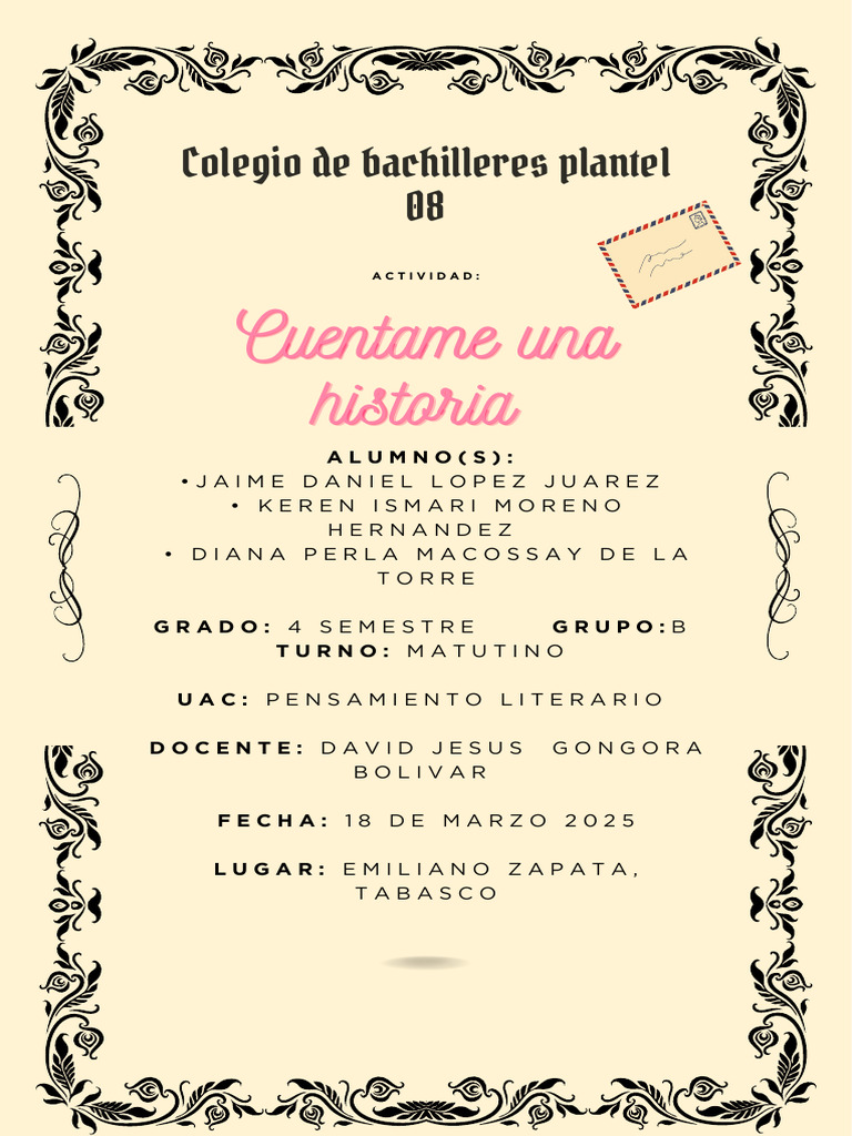 Cuéntame Una Historia - 4BM | PDF