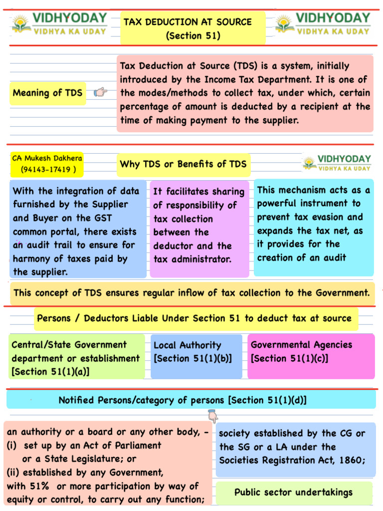 9 TDS & TCS | PDF | Taxes | Tax Deduction