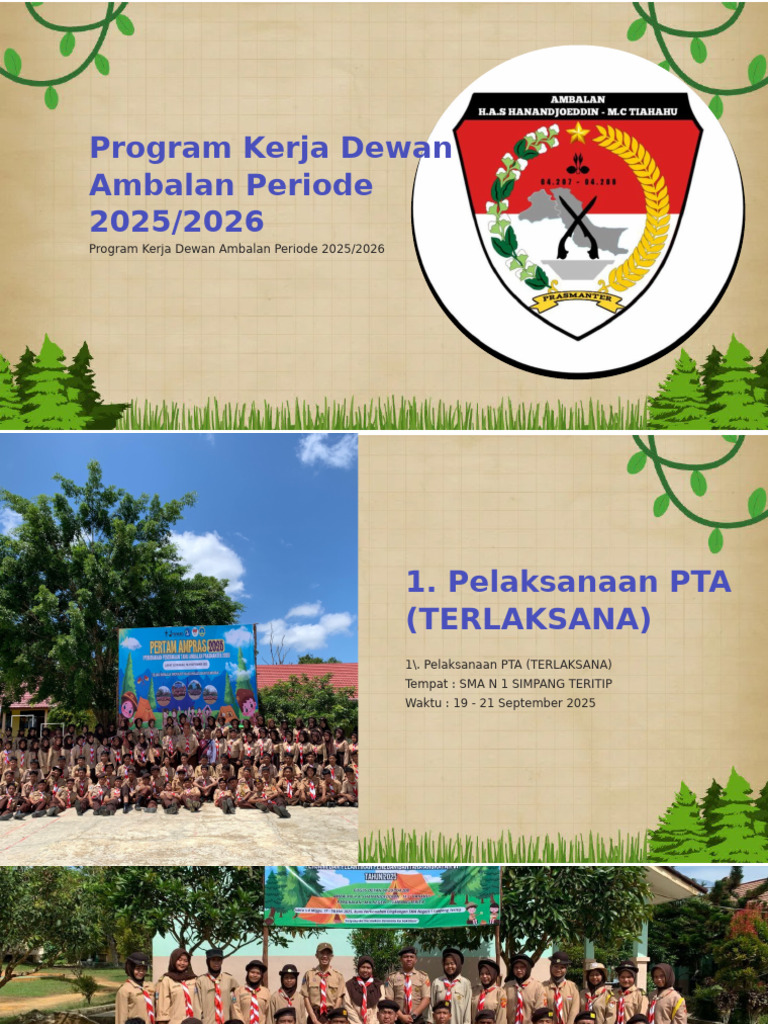 Program Kerja Dewan Ambalan 2025/2026 | PDF