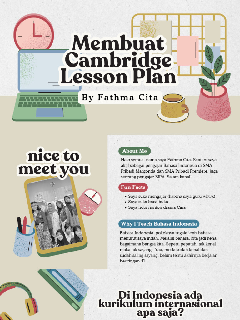 Cambridge Lesson Plan | PDF