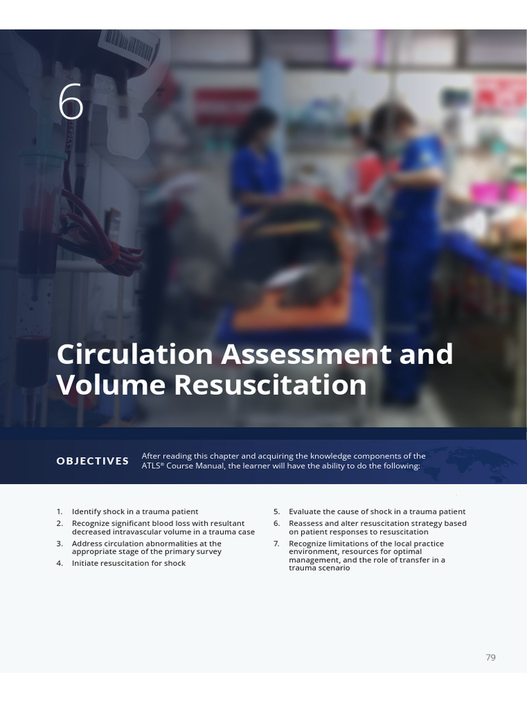 ATLS 2025 Circulation | PDF | Shock (Circulatory) | Bleeding