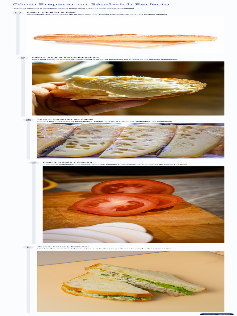 Cómo Hacer un Sándwich Perfecto | PDF