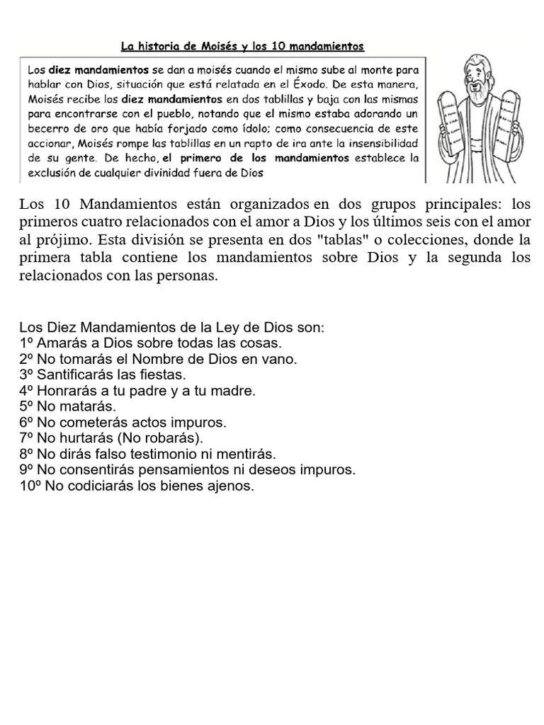 Los 10 Mandamientos | PDF