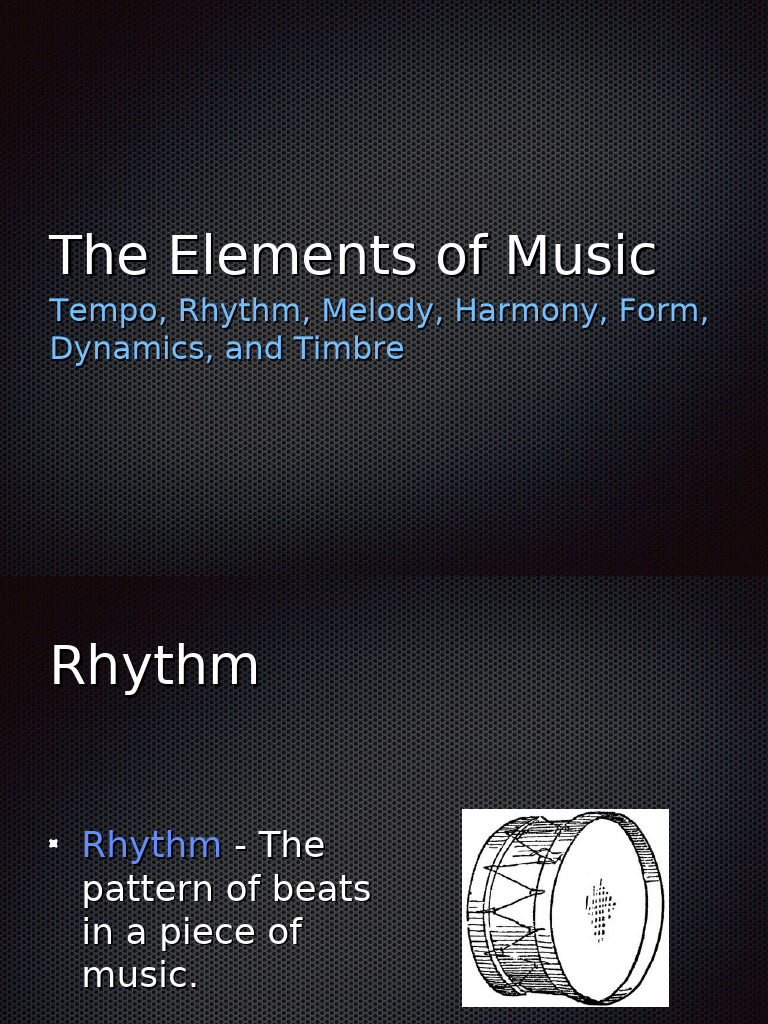 Elements of Music - Rhythm, Melody, Tempo | PDF | Tempo | Rhythm