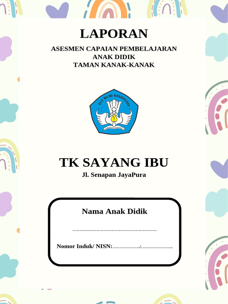 Rapor TK A Ceklis Dan Narasi Deep Learning Sem 1 Dan 2 | PDF