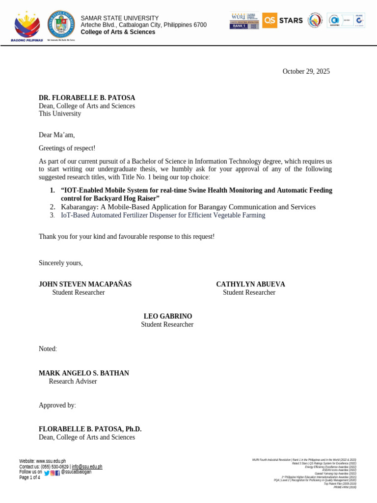 Title-Approval - All Letter | PDF