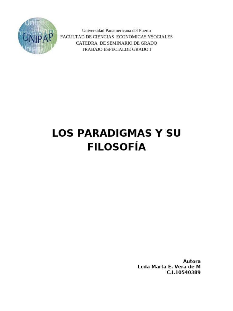 Los Paradigmas de Investigacion y Su Filosofía | PDF | Paradigma ...