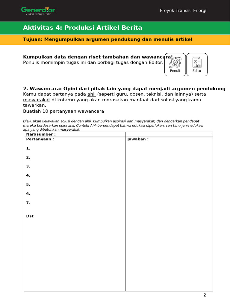 Worksheet Jam Ke 7 | PDF