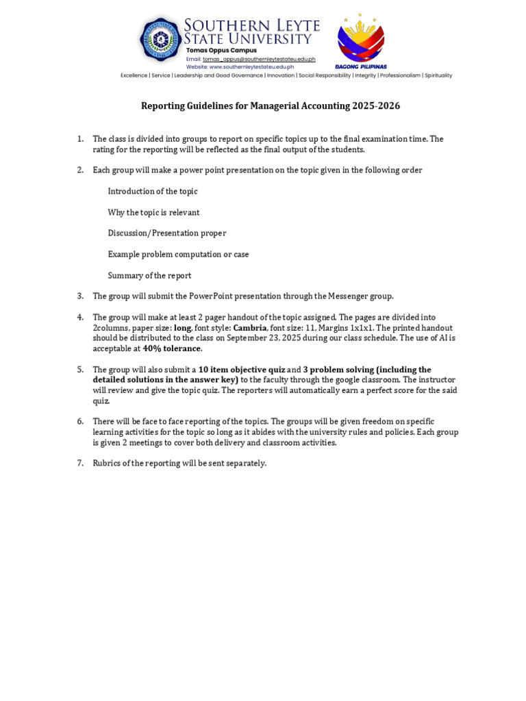 Guidelinesfor Man Acct 2025 2026 | PDF | Labour Economics | Return On ...