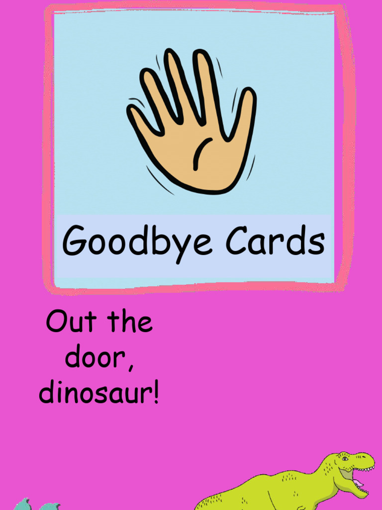Animal Good-Bye Cards | PDF