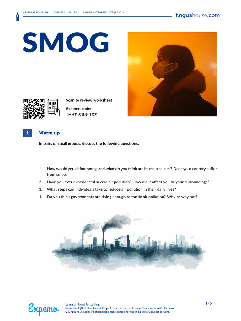 Smog British English Student B2 C1 | PDF | Smog | Environmental Issues