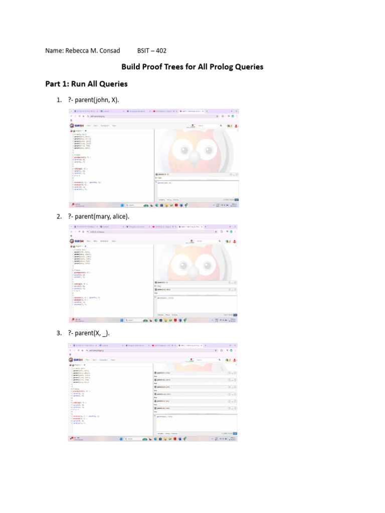 Prolog Proof Trees for Family Queries | PDF | Mathematical Logic ...