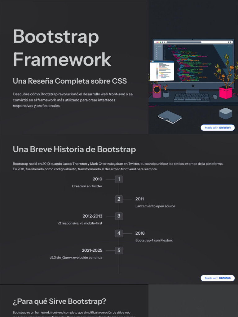 Bootstrap Framework | PDF | Bootstrap (marco frontal) | Desarrollo de software