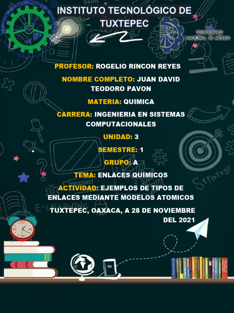 Teodoro Pavon Juan David Ejemplos de Tipos de Enlaces Mediante Modelos ...