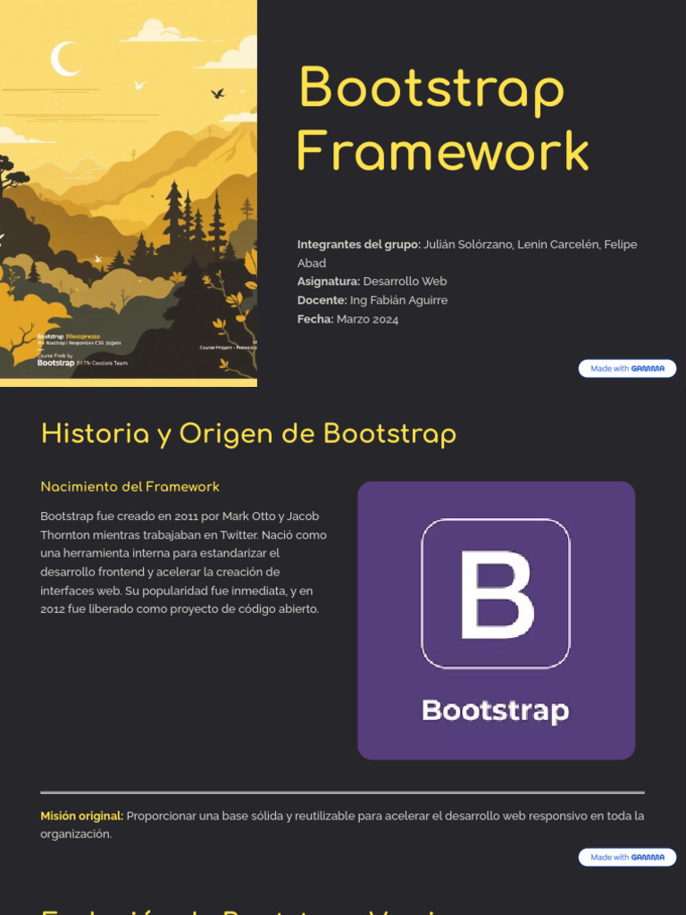 Bootstrap DesarrolloWeb | PDF