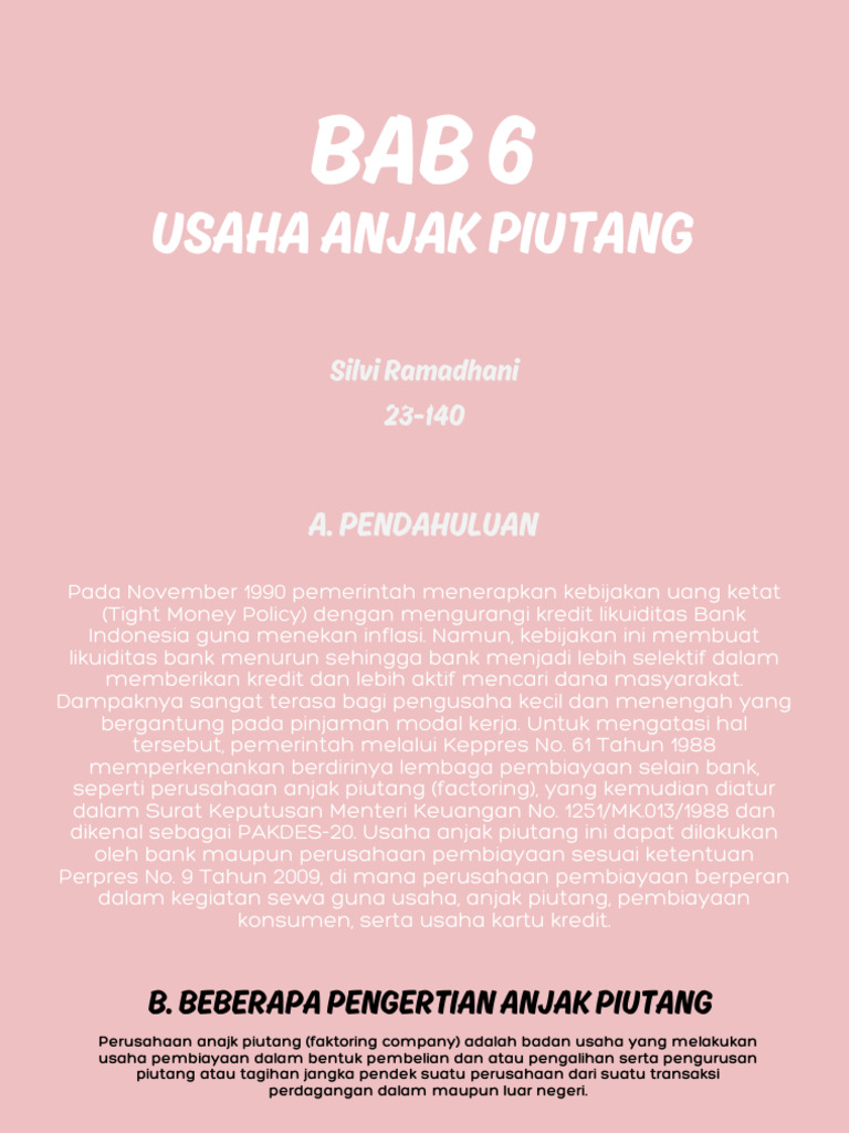 Bab 6 Perbankn | PDF