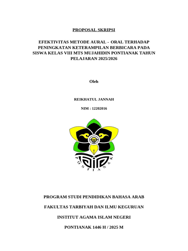Efektivitas Metode Aural-oral Siswa MTs | PDF