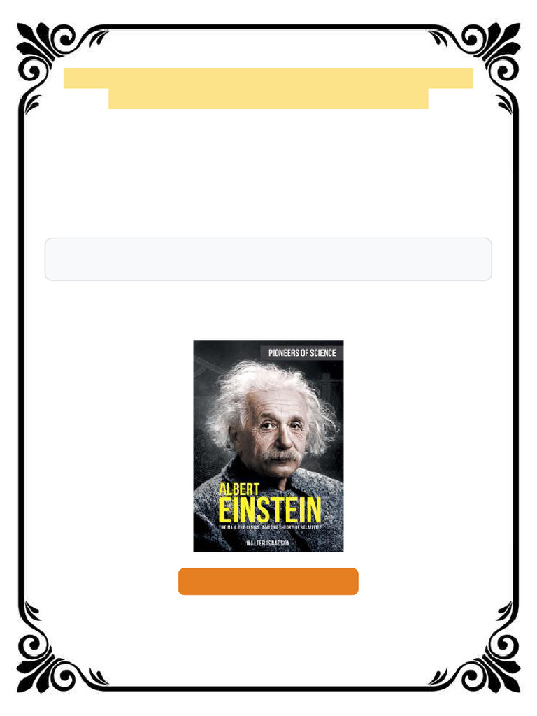 Albert Einstein The Man the Genius and the Theory of Relativity 1st ...