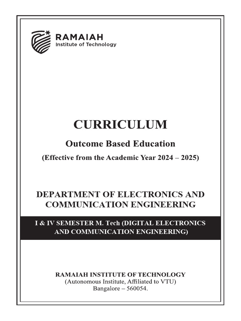 Ece_pg-Dece Syllabus - p1 | PDF | Matrix (Mathematics) | Eigenvalues And Eigenvectors