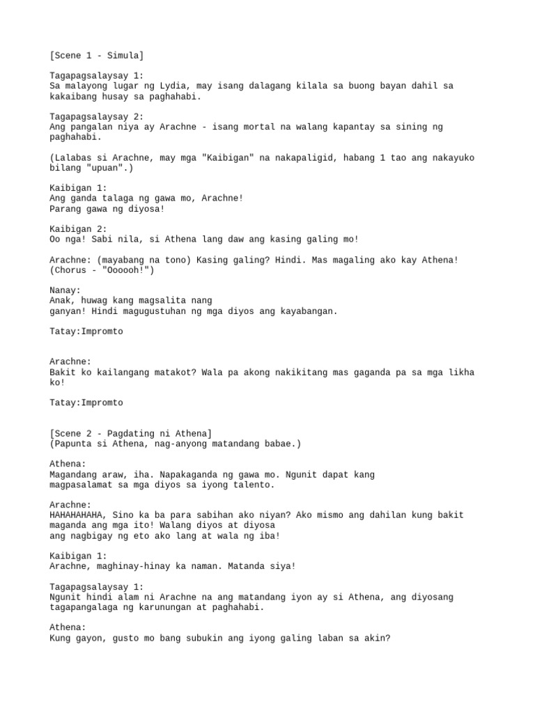 Arachne 10-GL Jaena Script | PDF