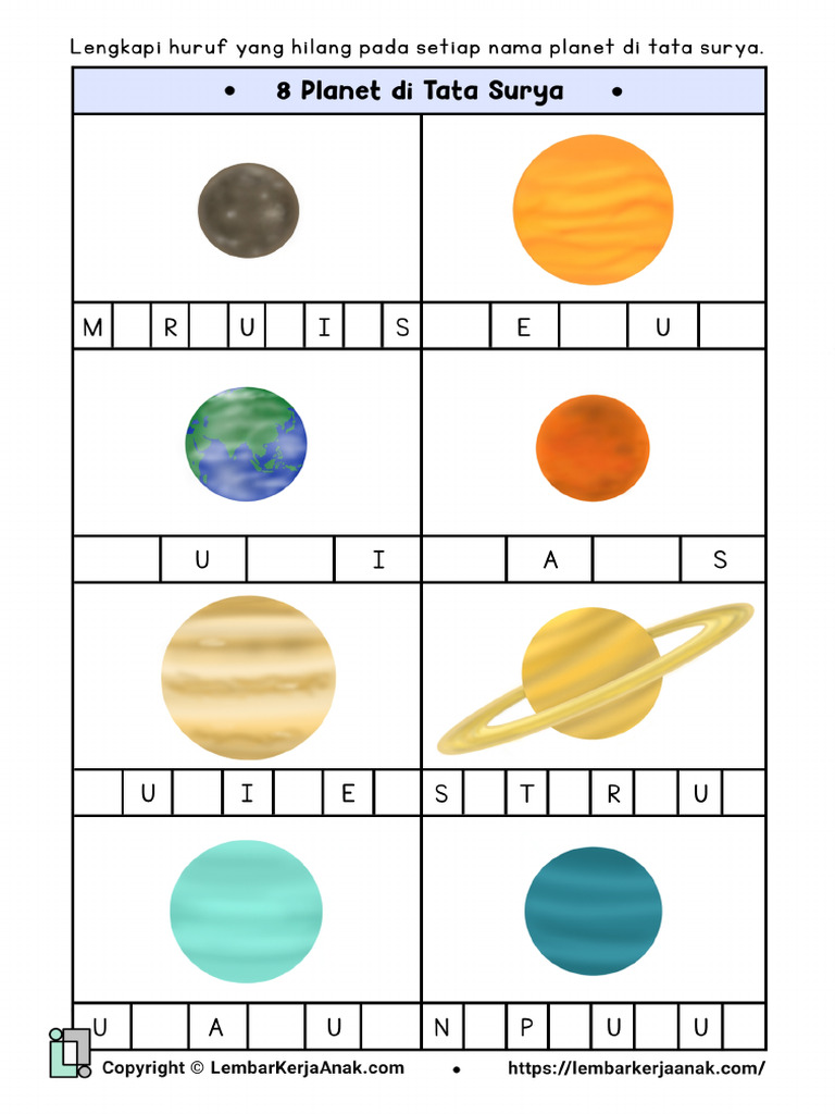 Tema Alam Semesta - Planet | PDF