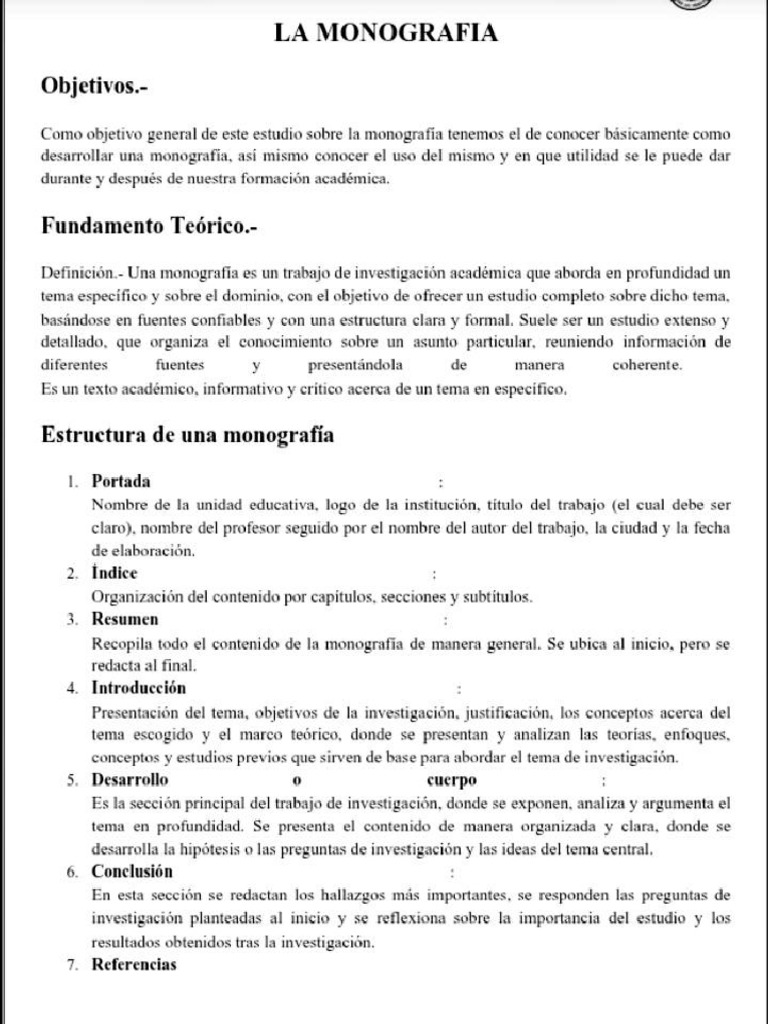 monografía | PDF | Science
