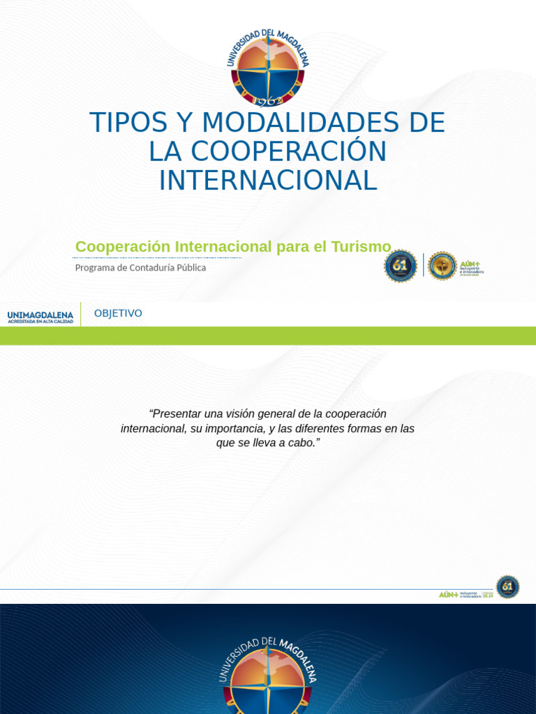 Tipos de Cooperación Internacional | PDF | Turismo | Ayuda para el ...