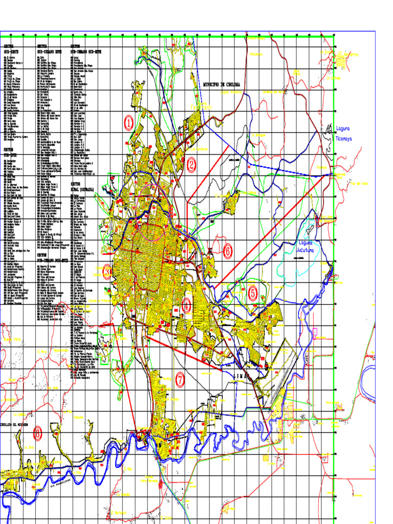 AVALUOS Mapa de San Pedro Sula Barrios y Colonias | PDF