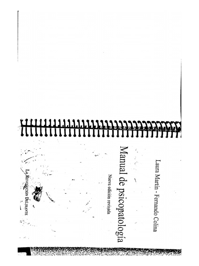 Manual de Psicopatología - Laura Martín & Fernando Colina | PDF